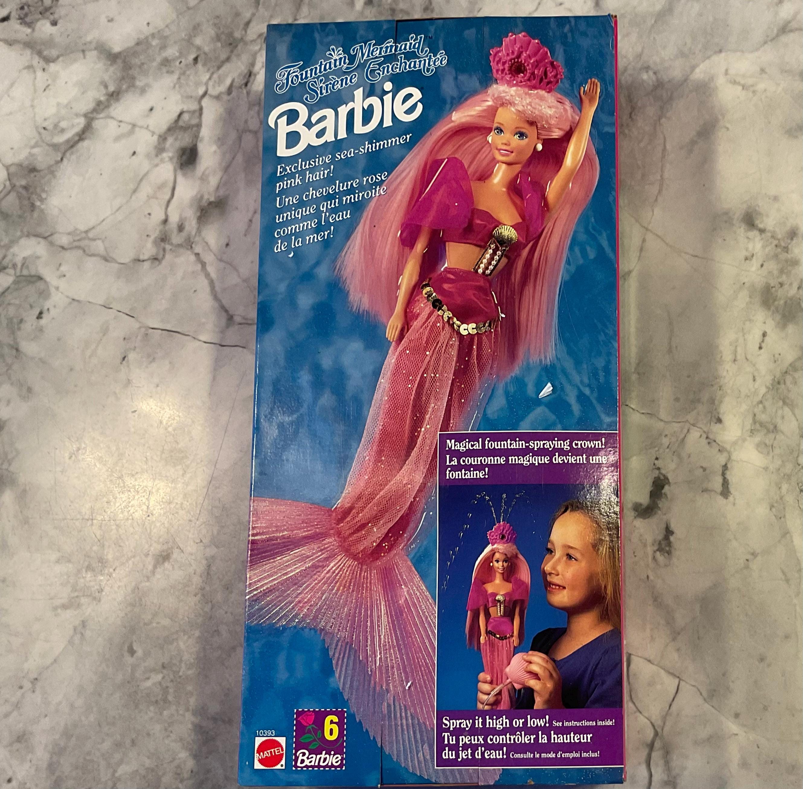 Fountain Mermaid Barbie Doll Mattel 10393 New NRFB 1993 - Etsy