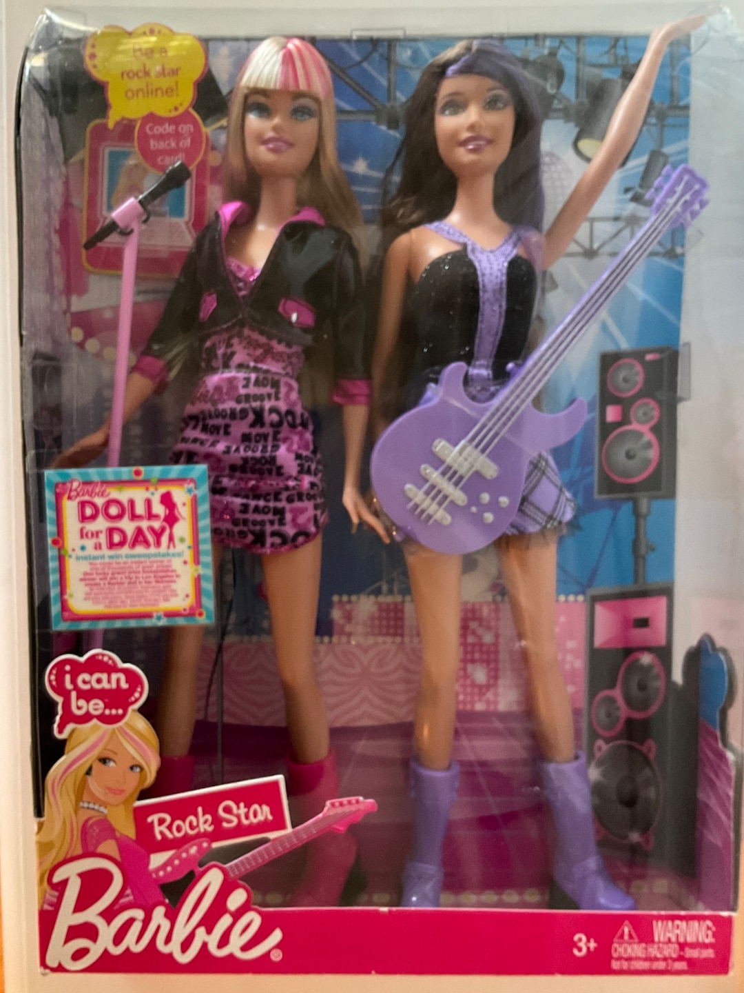 I Can Be a Rock Star Mattel BARBIE Set T7109 RARE With Blond and ...
