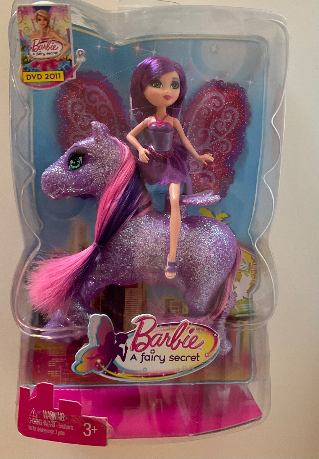BARBIE PIXIE A Fairy Secret Purple With Fairy Pony Mattel 17471 NRFB ...