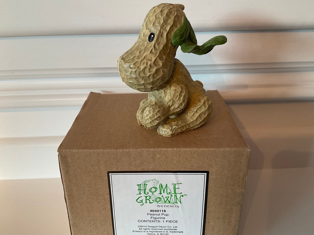 Rare Enesco Home Grown Peanut Pup Figurine Mint W Box - Etsy