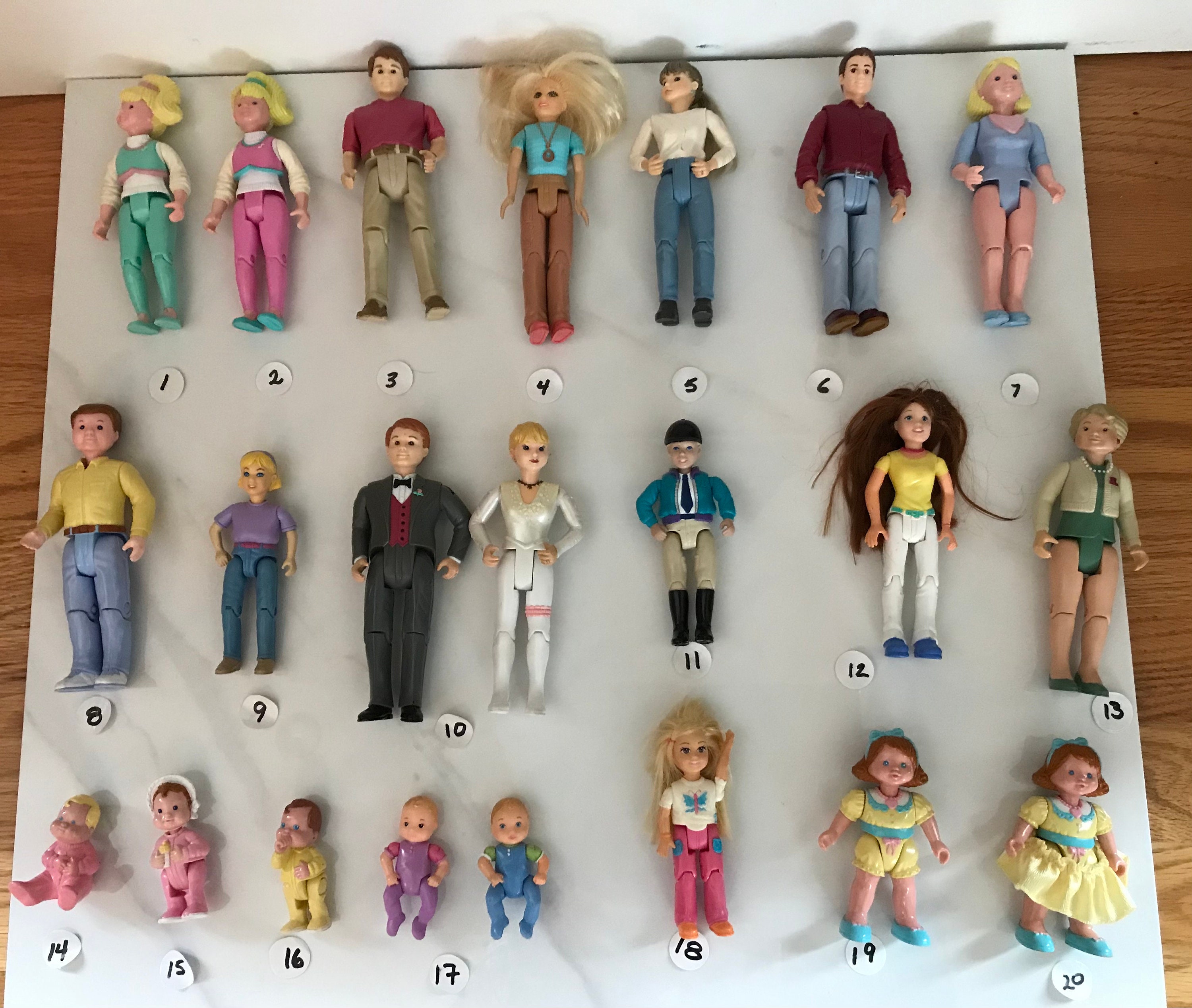 Vintage Fisher Price Loving Family Dollhouse Dolls People | Etsy