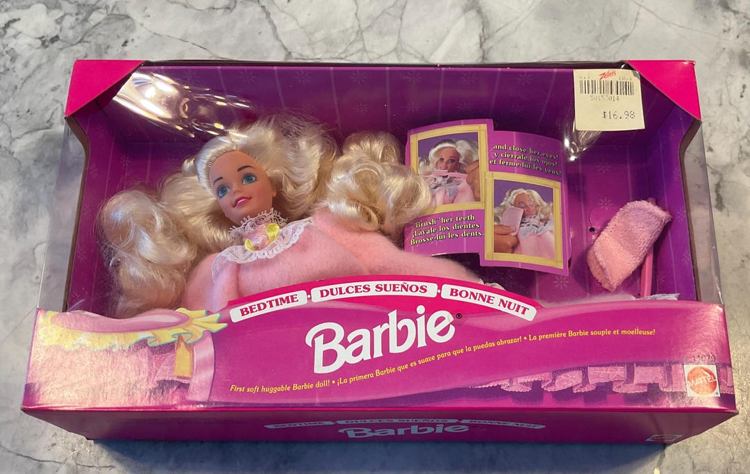 Bedtime Barbie Soft Huggable NRFB Mattel 11079 RARE - Etsy