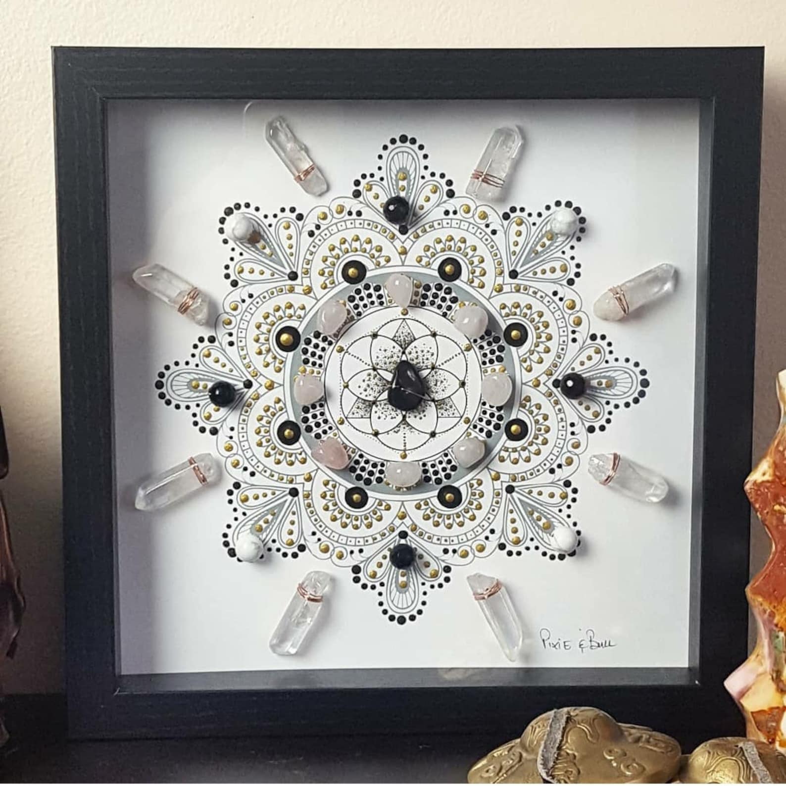 Crystal Art, Sacred Geometry Art,mandala Art, Energy Infused Art ...