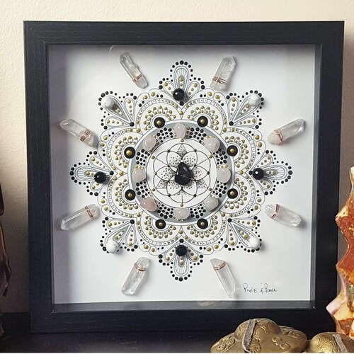 Crystal Art Sacred Geometry Artmandala Art Energy Infused - Etsy