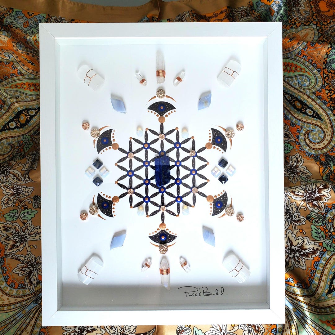 Crystal Art, Sacred Geometry Art,mandala Art, Energy Infused Art ...