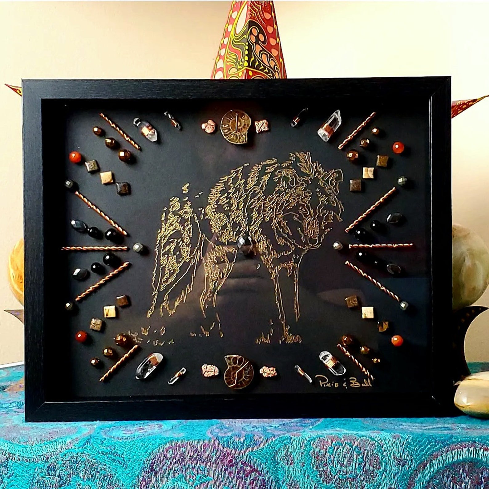 Crystal Art Framed Crystal Art Framed Crystal Grid Crystal - Etsy