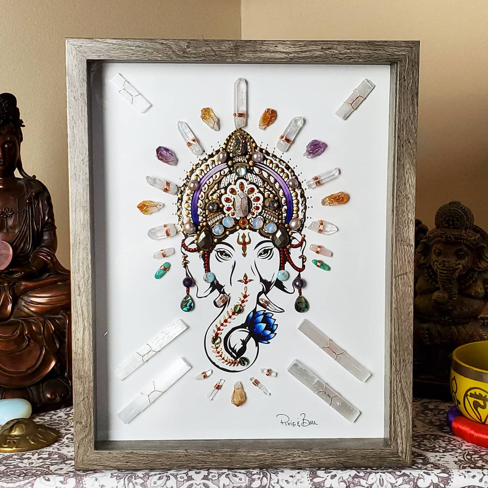 Crystal art framed crystal art framed crystal grid crystal - Etsy Italia