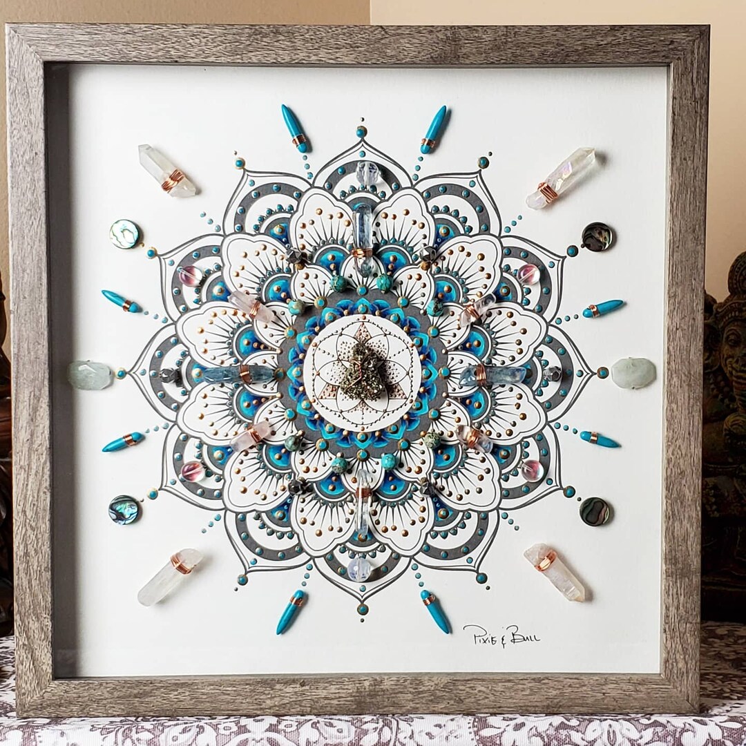Crystal Art Sacred Geometry Artmandala Art Energy Infused - Etsy