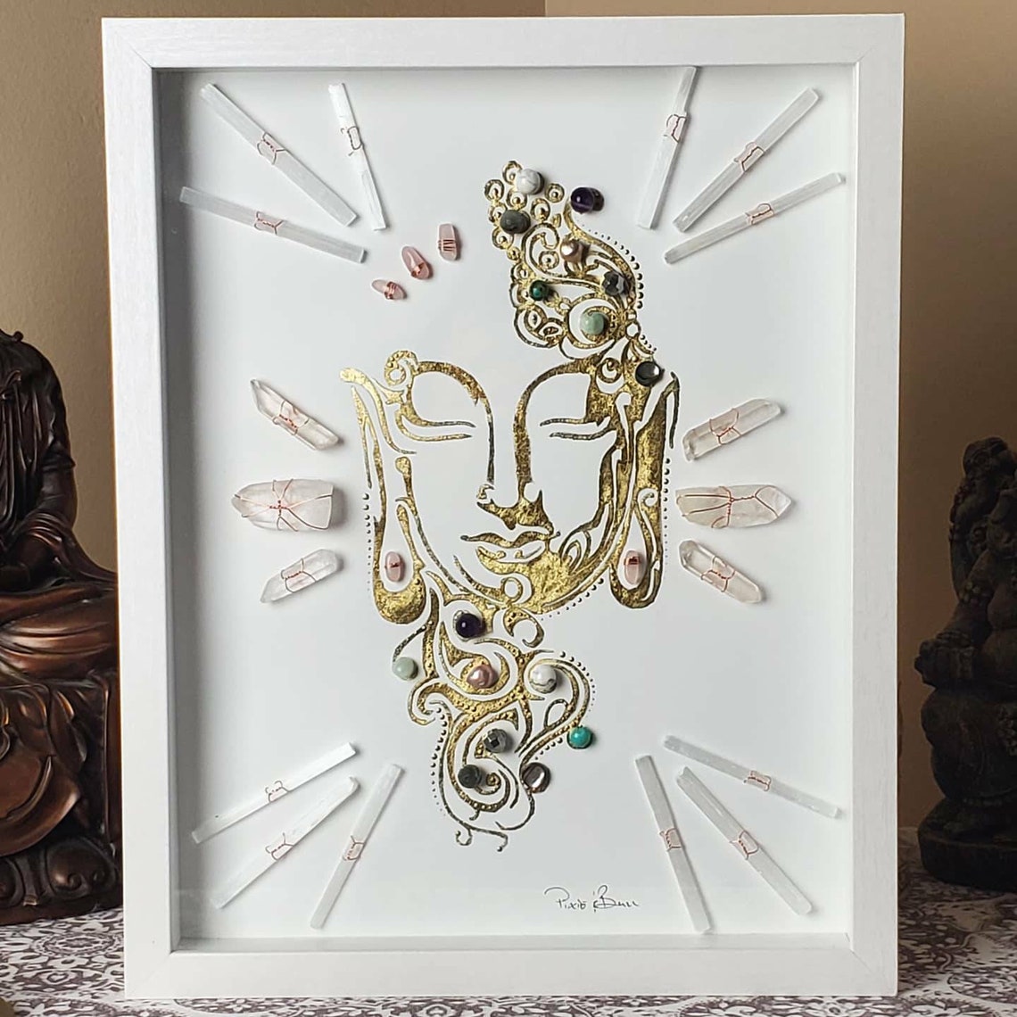 Crystal Art Framed Crystal Art Framed Crystal Grid Crystal - Etsy