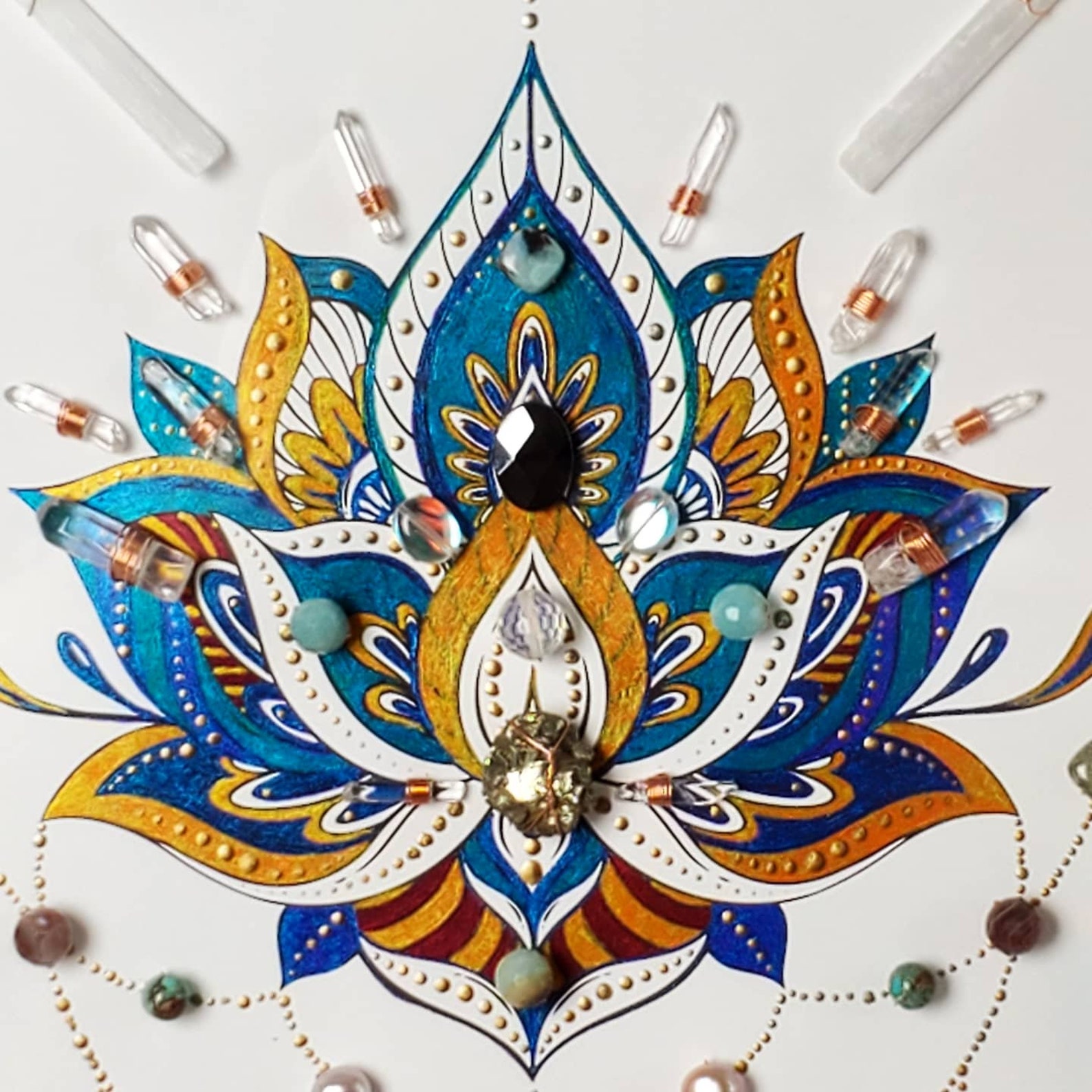 Crystal Art Framed Crystal Art Framed Crystal Grid Crystal - Etsy