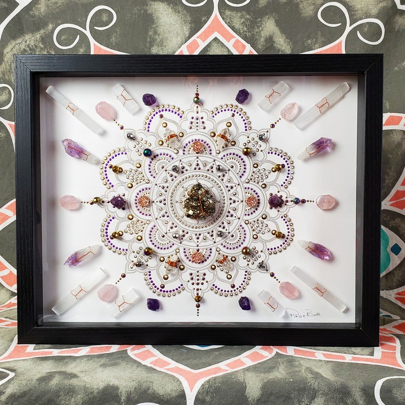 Crystal Art Framed Crystal Art Framed Crystal Grid Crystal - Etsy