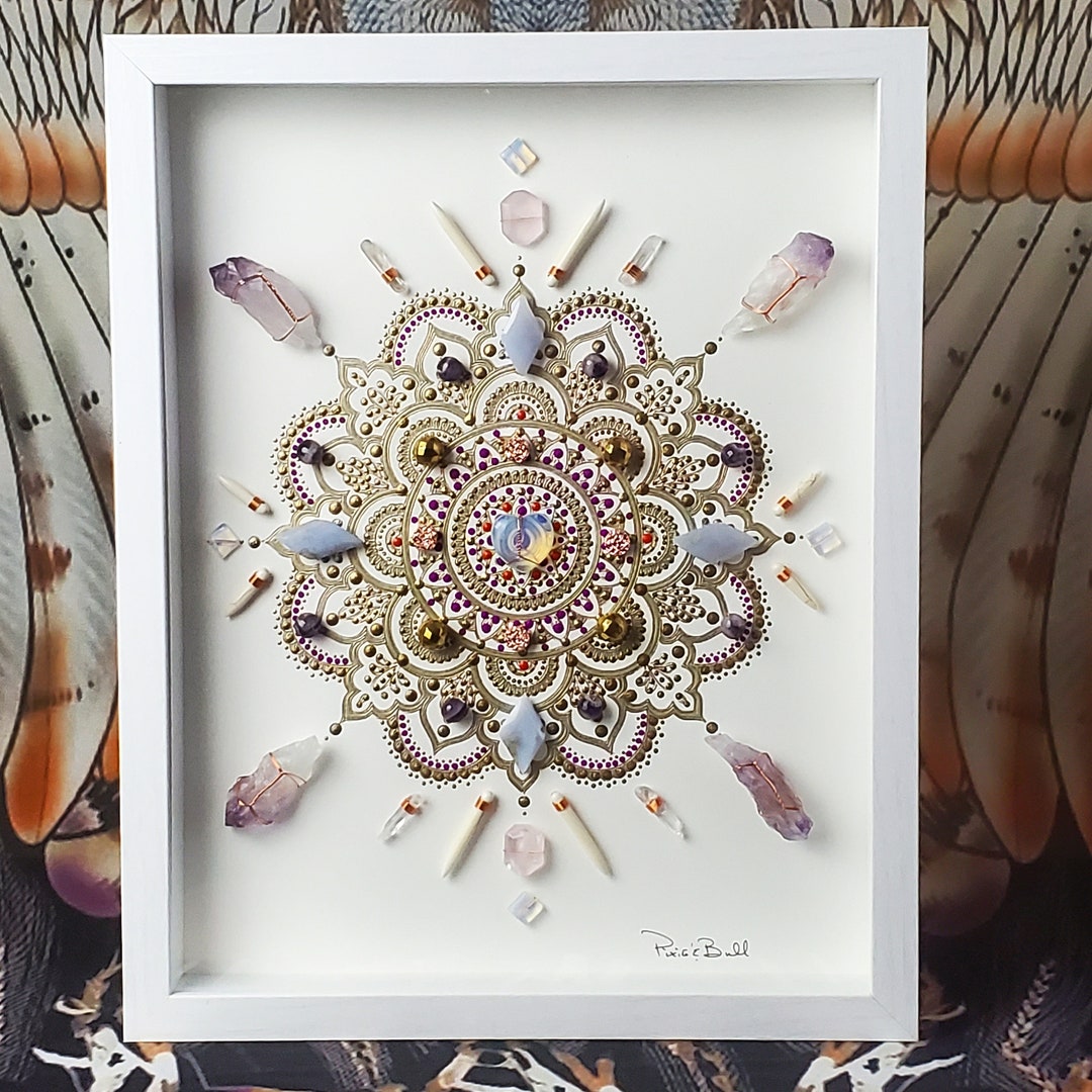 Crystal Art, Sacred Geometry Art,mandala Art, Energy Infused Art ...