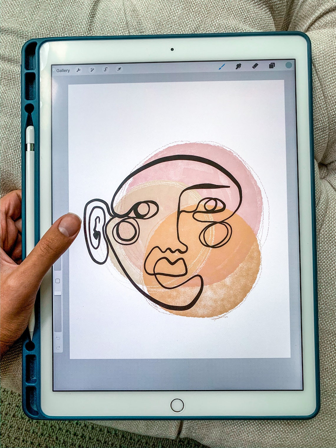 Contour Line Drawing Print Collection Olive Branch Prints Wall Art ...