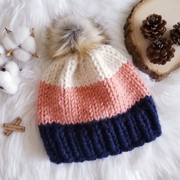 Color Block Knit - Etsy