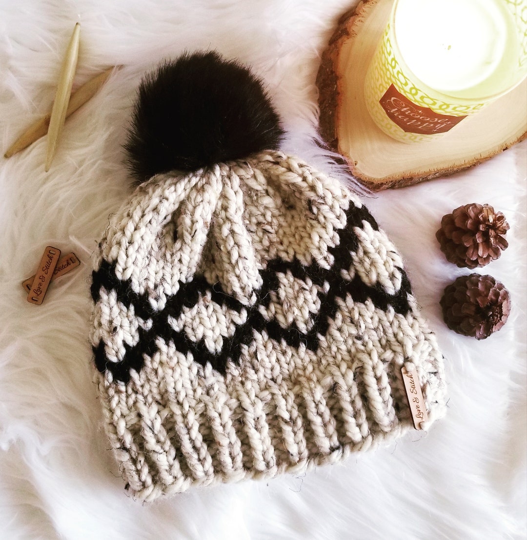 Knitted Pattern | Diamonds Are Forever Beanie | Diamond Knitted Beanie ...