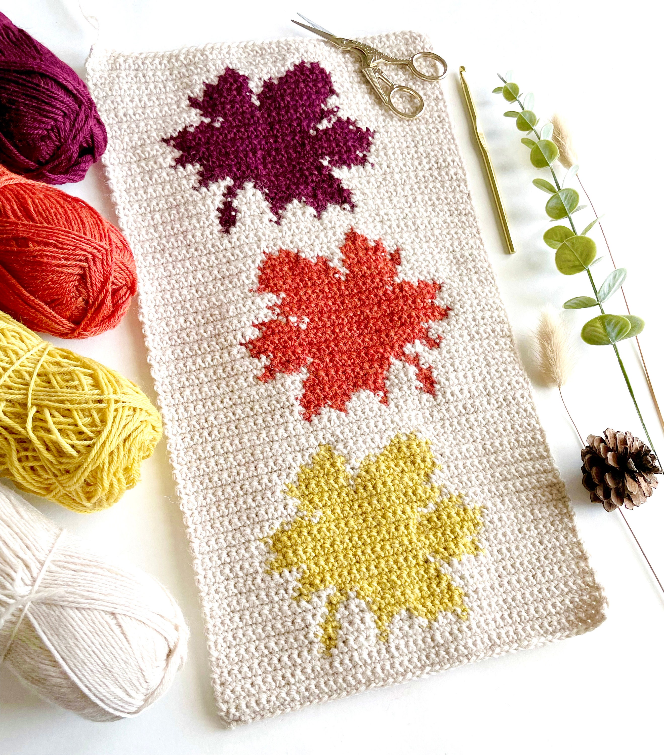 Crochet Pattern the Maple Tree Wall Hanging Wall Hanging - Etsy
