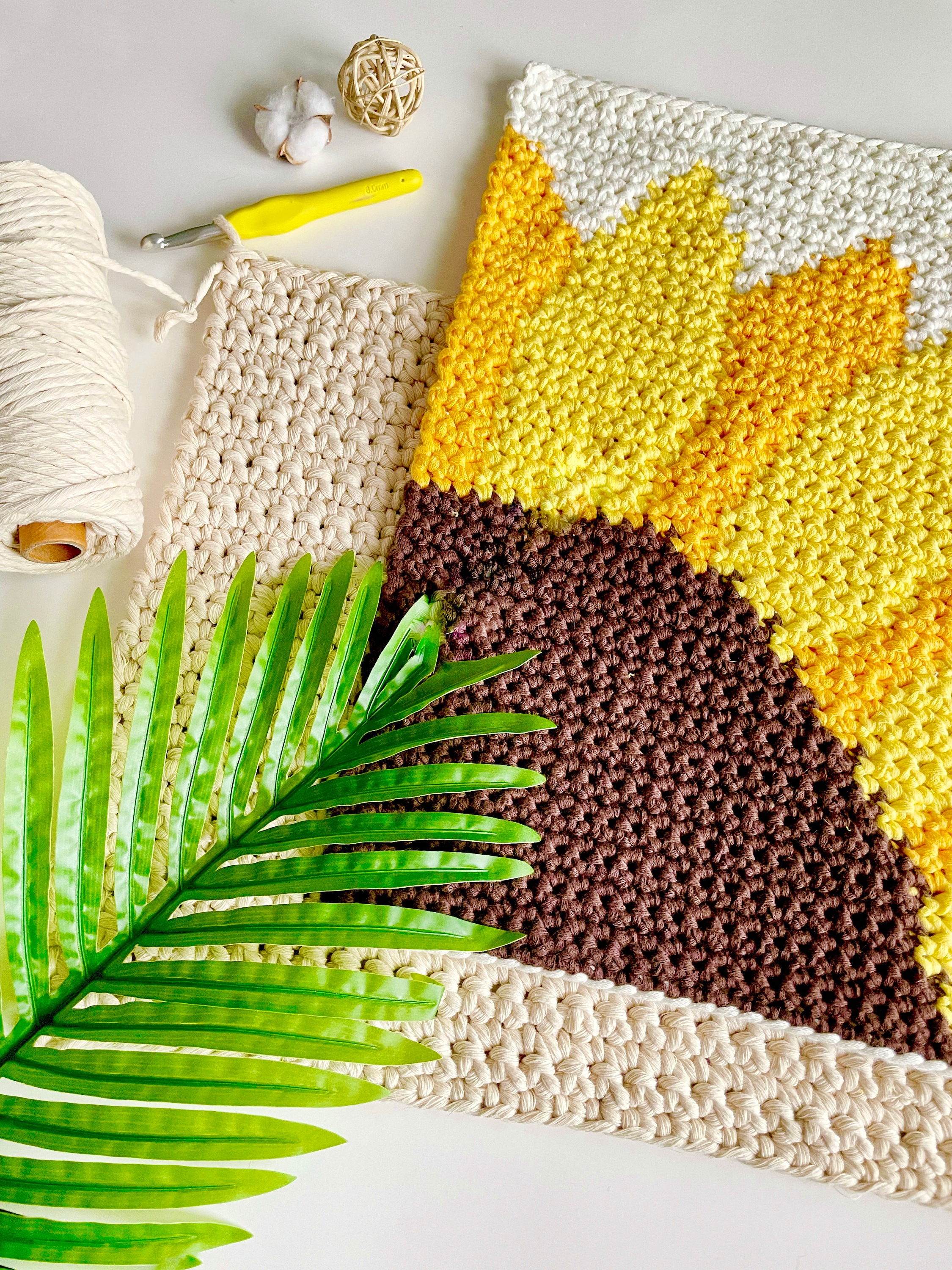 Crochet Pattern the Sunflower Field Doormat Doormat - Etsy