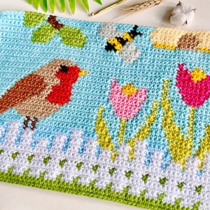 Crochet Pattern | the Spring Has Sprung Wall Hanging | Wall Hanging ...
