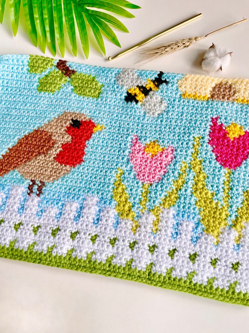 Crochet Pattern | the Spring Has Sprung Wall Hanging | Wall Hanging ...