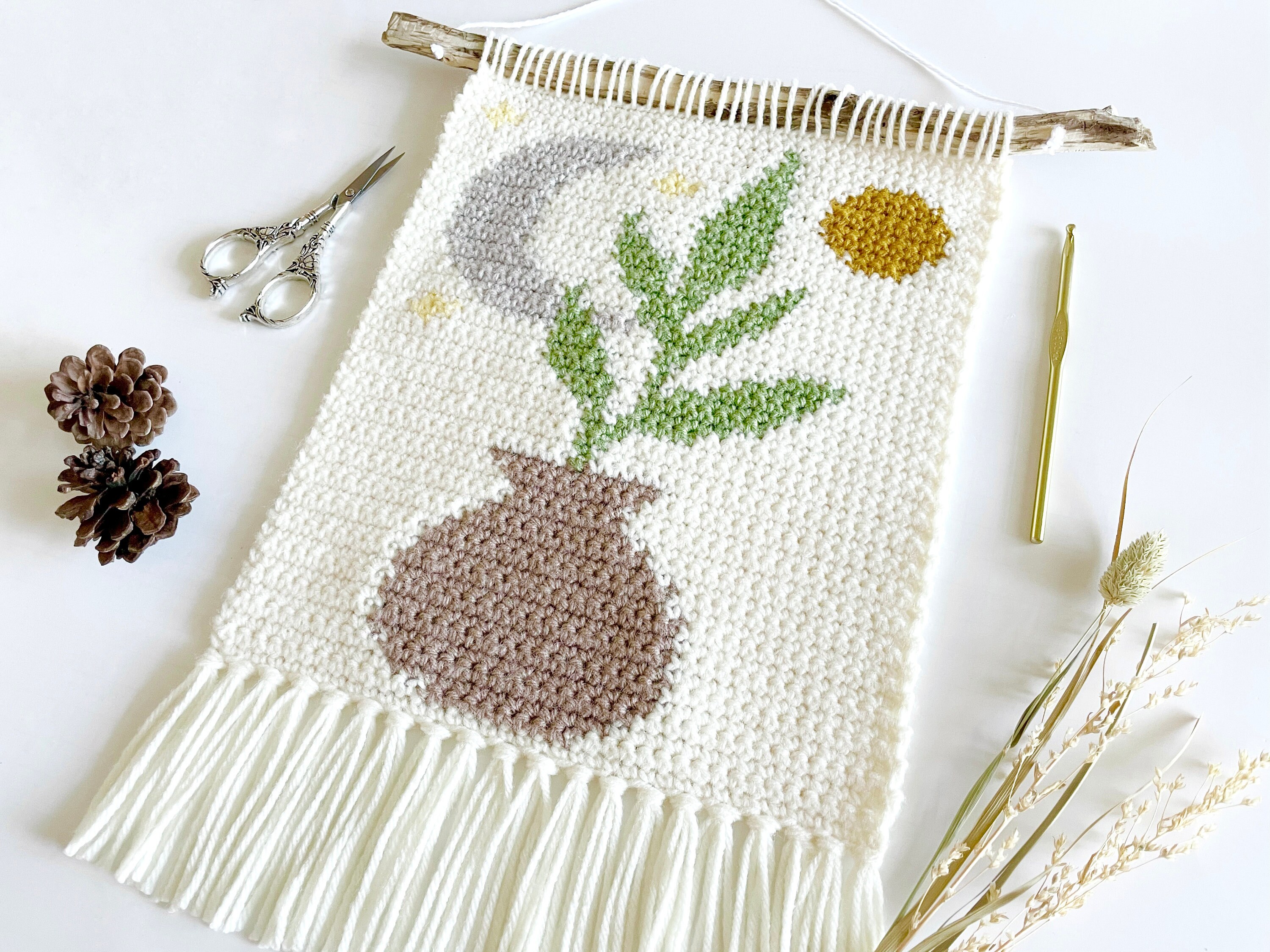 Crochet Pattern | the Oh so Boho Wall Hanging | Crochet Wall Hanging ...