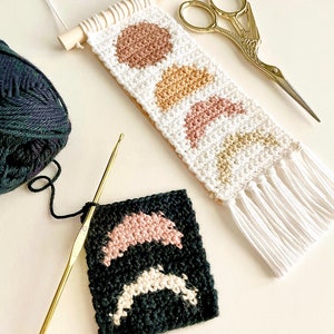 Crochet Pattern | the Mini Moon Phase Car Charm | Car Charm Crochet ...