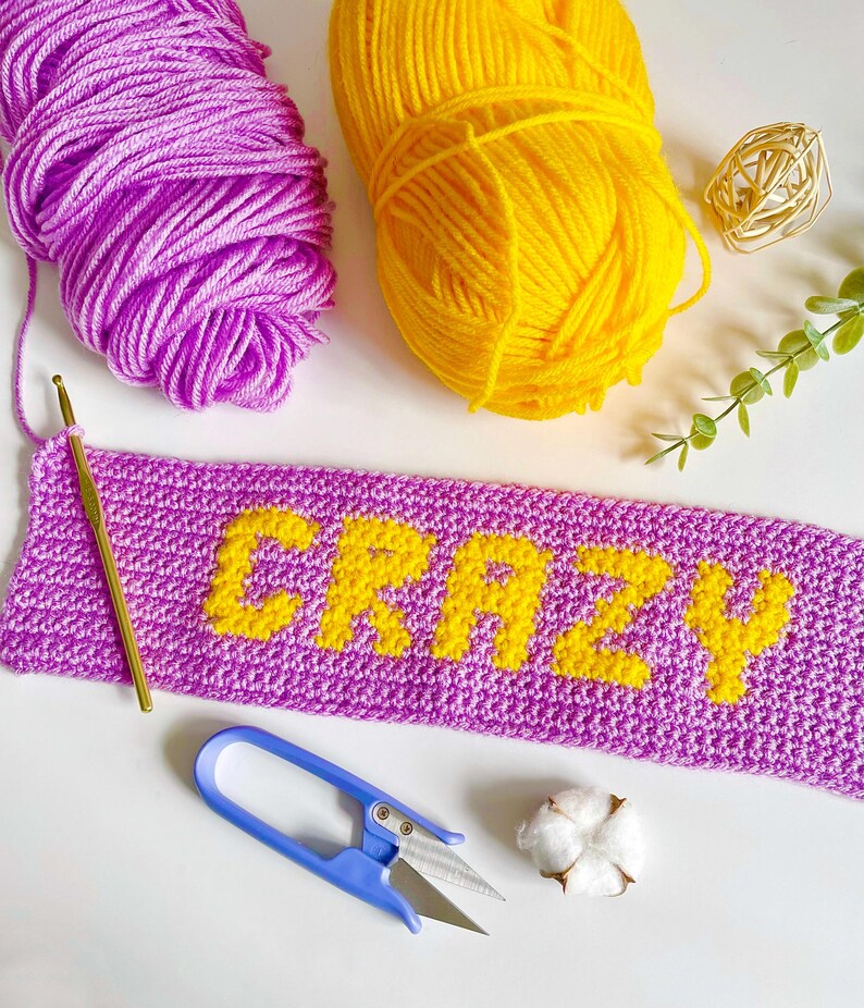 Crochet Pattern | the Bat Crazy Wall Hanging | Wall Hanging Crochet ...