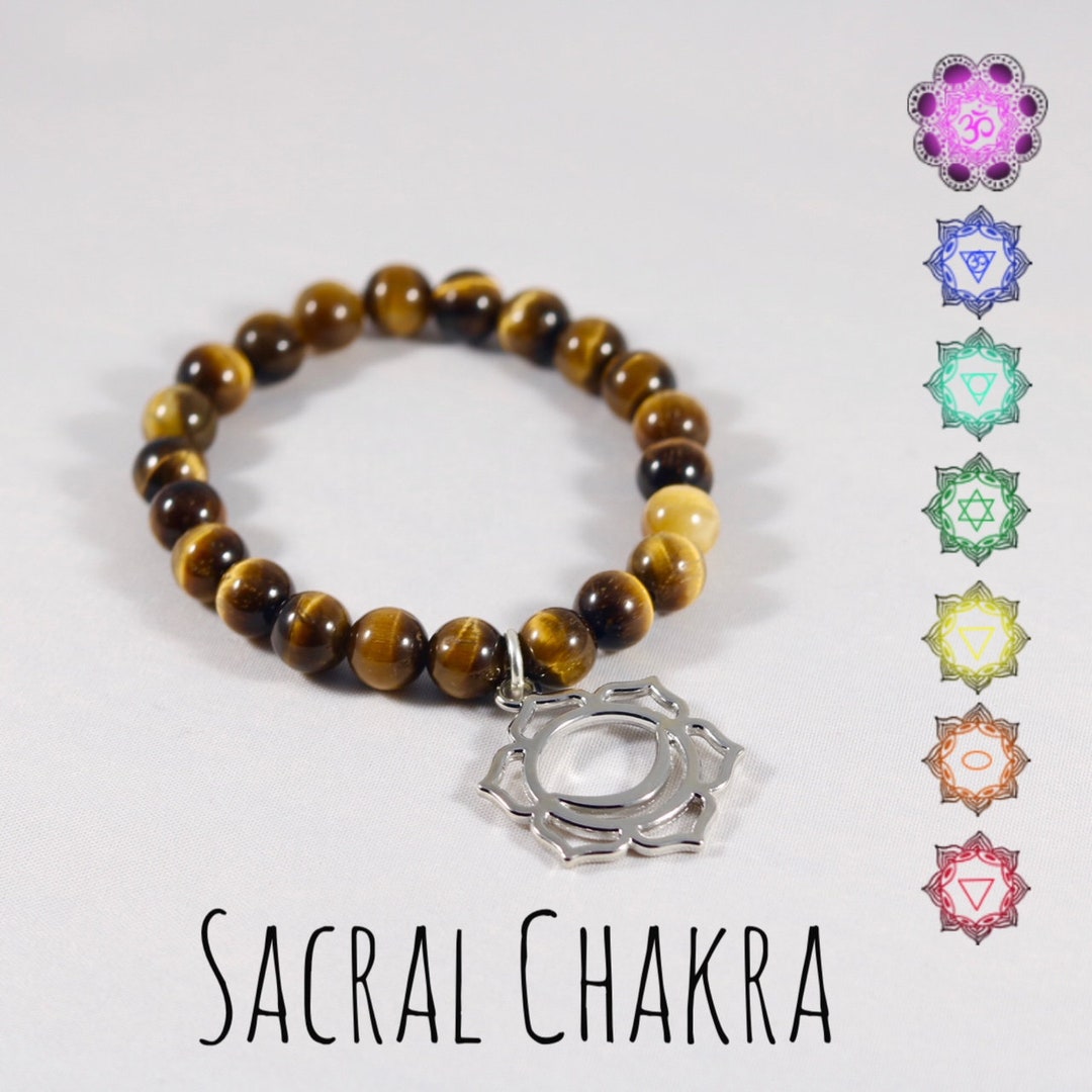 Tiger Eye Sacral Chakra Energy Bracelet - Etsy