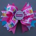 Princess Bow, Fancy Stacked Pink Princess Bow, Pink Princess Bow ...