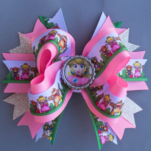 Princess Peach Inspired Bow - Etsy