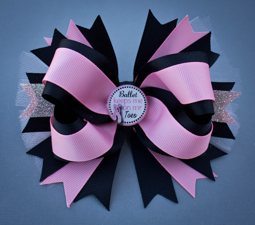 Ballet Keeps Me on My Toes Bow, Ballet Bow, Ballerina Bow, Ballet Hair ...