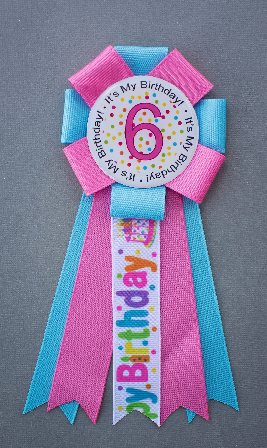 Birthday Pin, Birthday Party Pin, ANY AGE, Happy Birthday Pin, Birthday ...