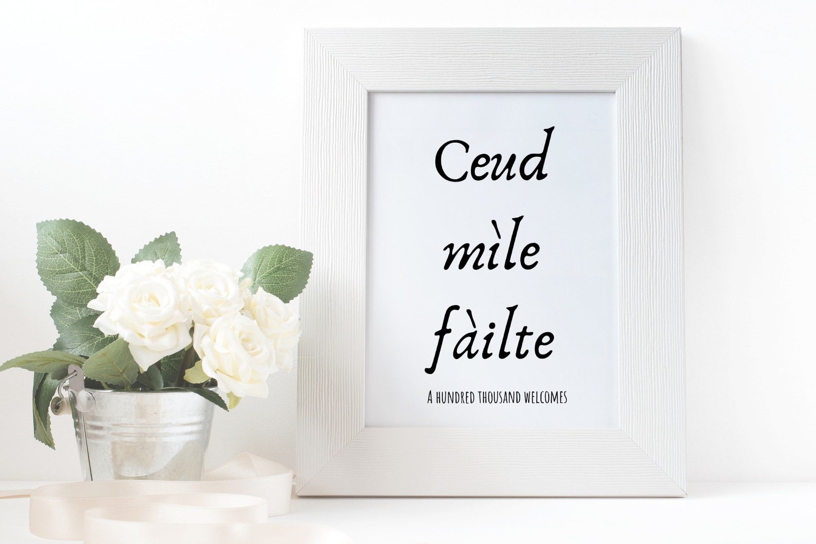 Ceud Mìle Fàilte Scottish Gaelic Welcome Sign || A Hundred Thousand ...