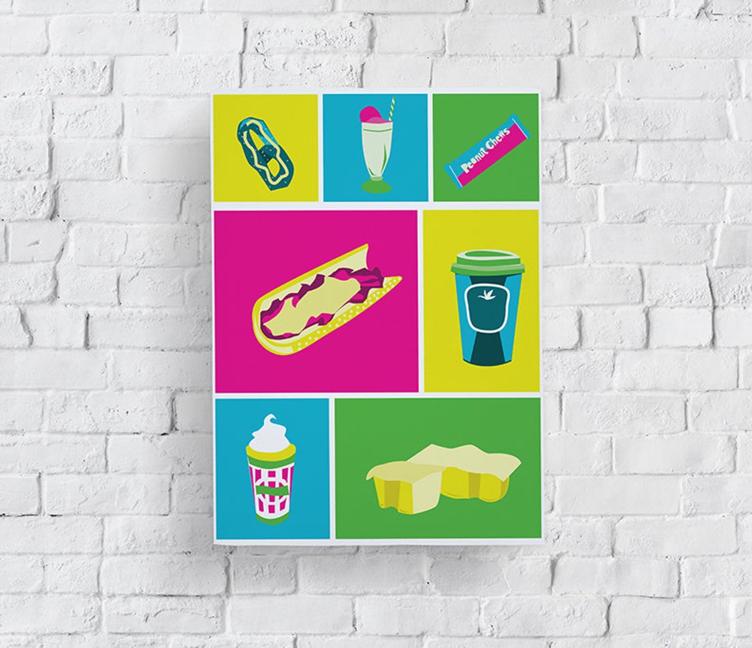 Philly Foods Digital Illustration - Etsy