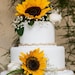 Sunflower Wedding Cake Topper. | Etsy