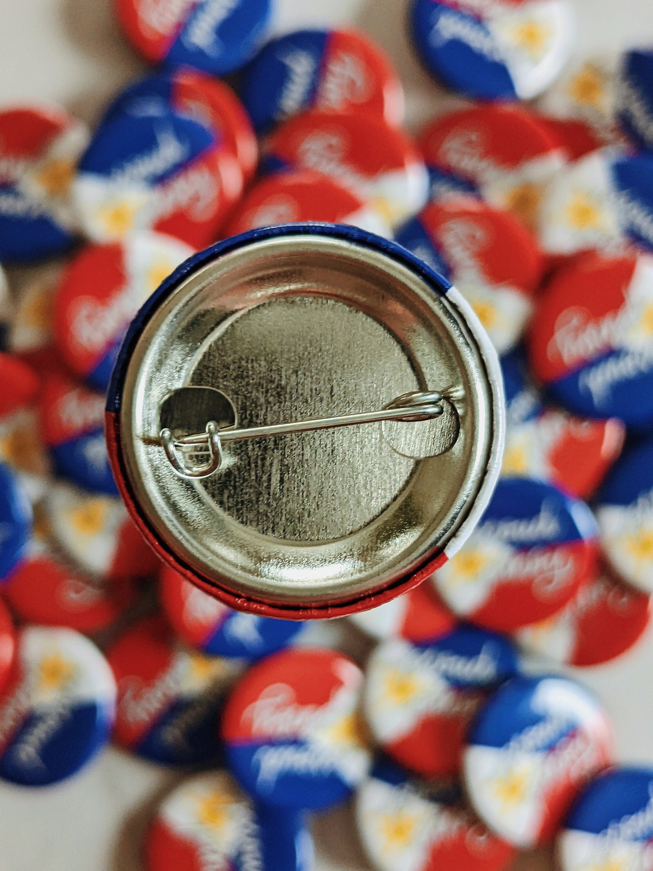 Proud Pinoy 1.25" Pinback Button, Filipino, Filipina, Philippines ...