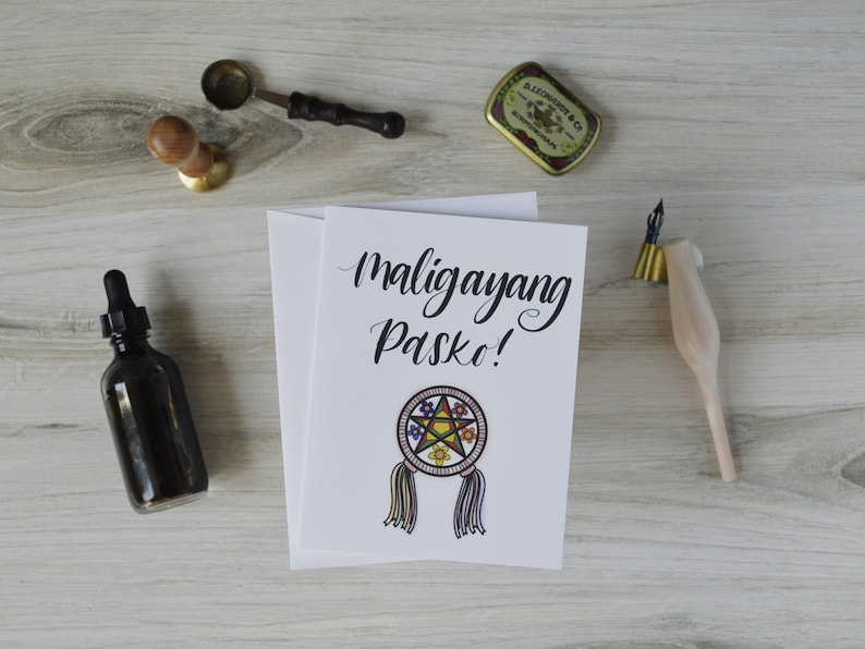 Maligayang Pasko, Merry Christmas Filipino Tagalog Pinoy Greeting Card ...