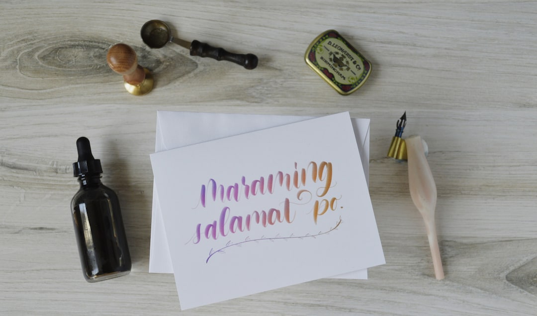 Maraming Salamat Po, Filipino Tagalog Pinoy Thank You Greeting Card ...