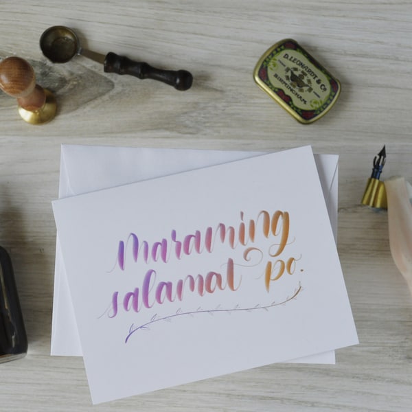 Pinoy Thank You Card - Etsy