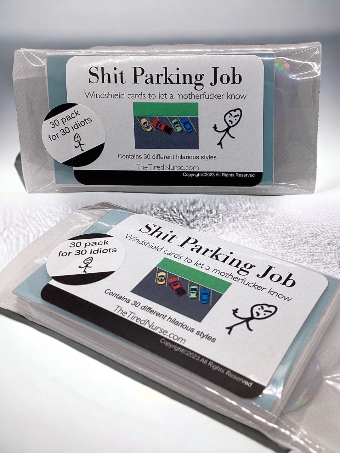 Funny "shit Parking Job" Windshield Cards - Gag Gift for Drivers - Etsy