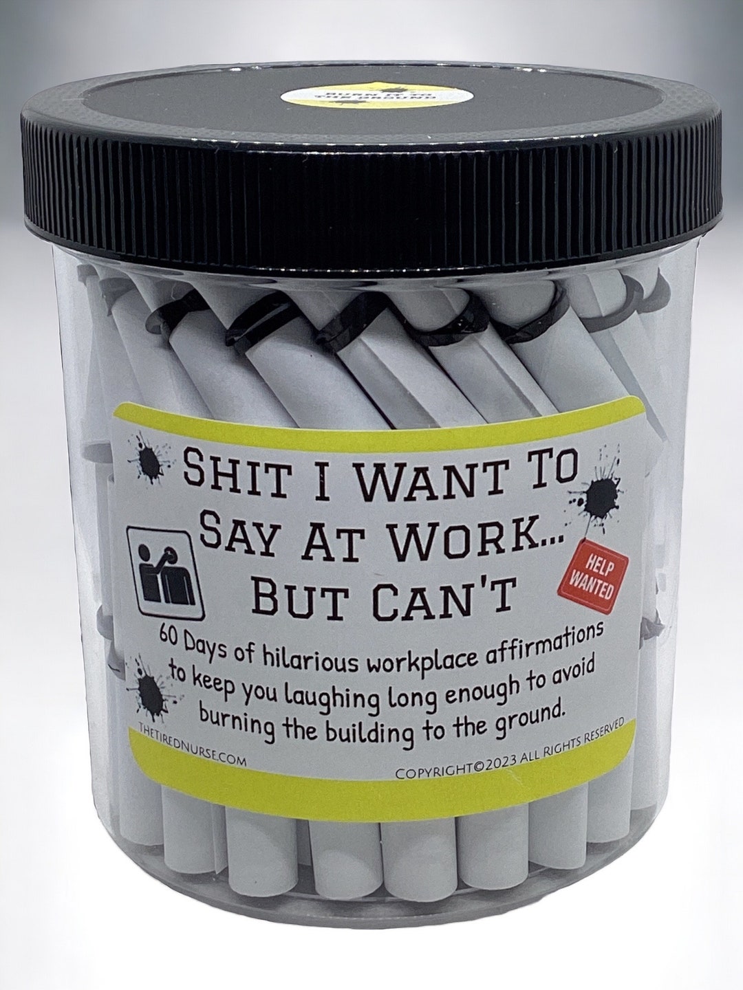 Funny Work Affirmation Jar - Shit I Want to Say at Work but Cant ...