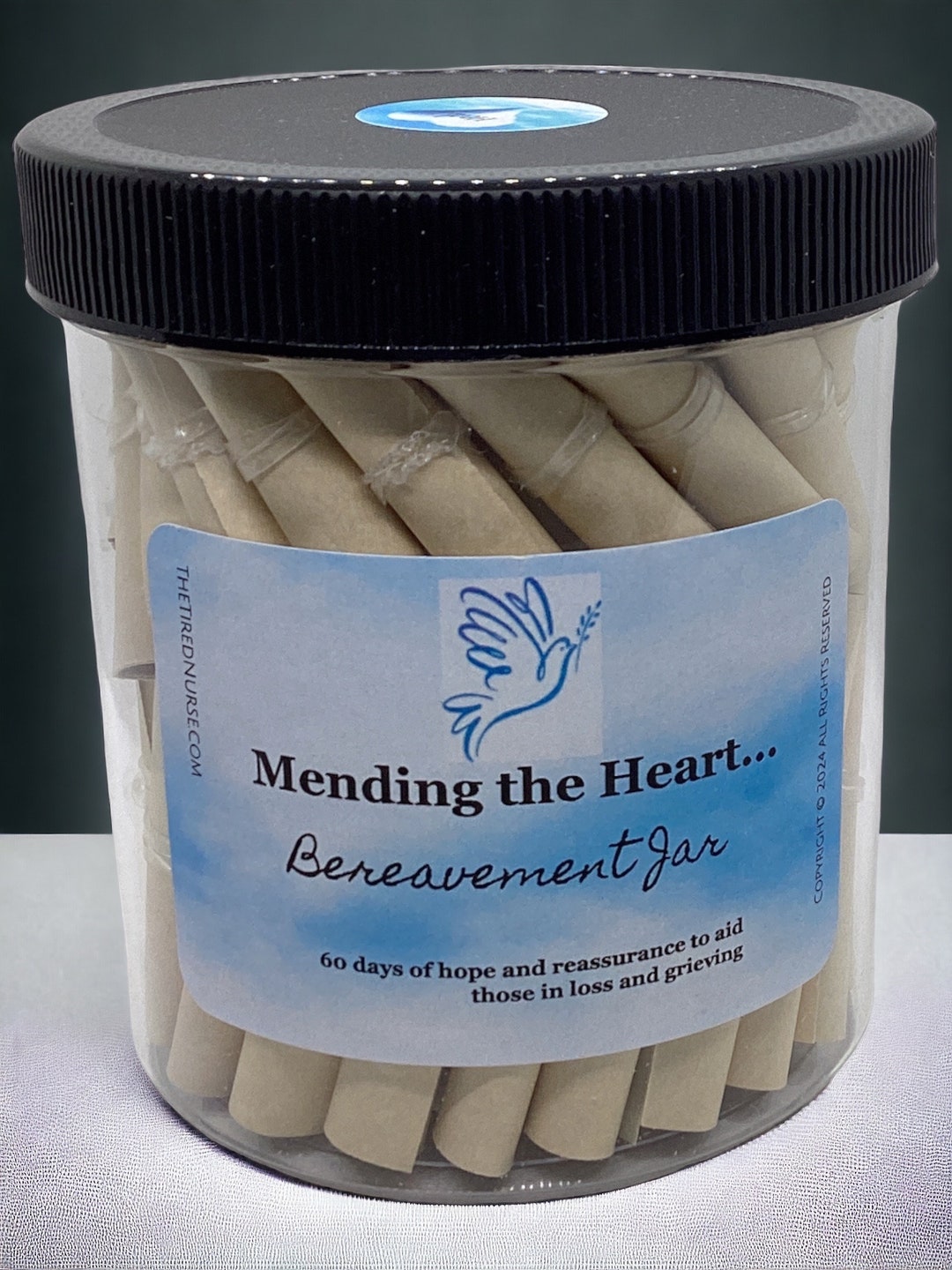 Grief Bereavement Affirmation Jar - Mending the Heart - 60 Healing ...