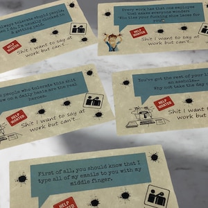 Funny Work Affirmation Jar Shit I Want to Say at Work but Can't office ...