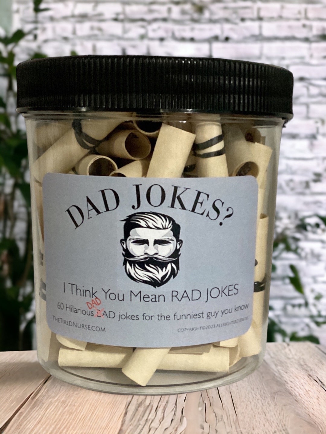 Dad Jokes I Think You Mean RAD Jokes Gift Jar 60 Days of Fun & Silly ...
