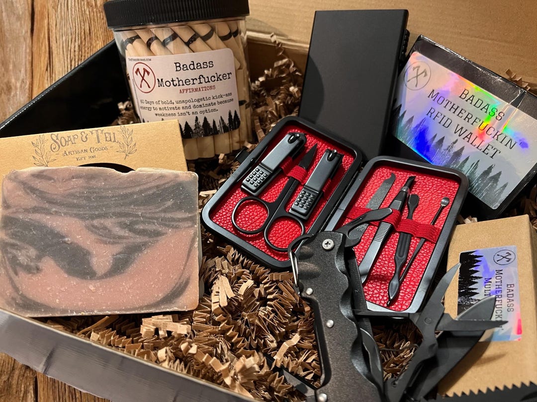 Parchment Badass Motherfucker Gift Box – Ultimate Men's Affirmation ...