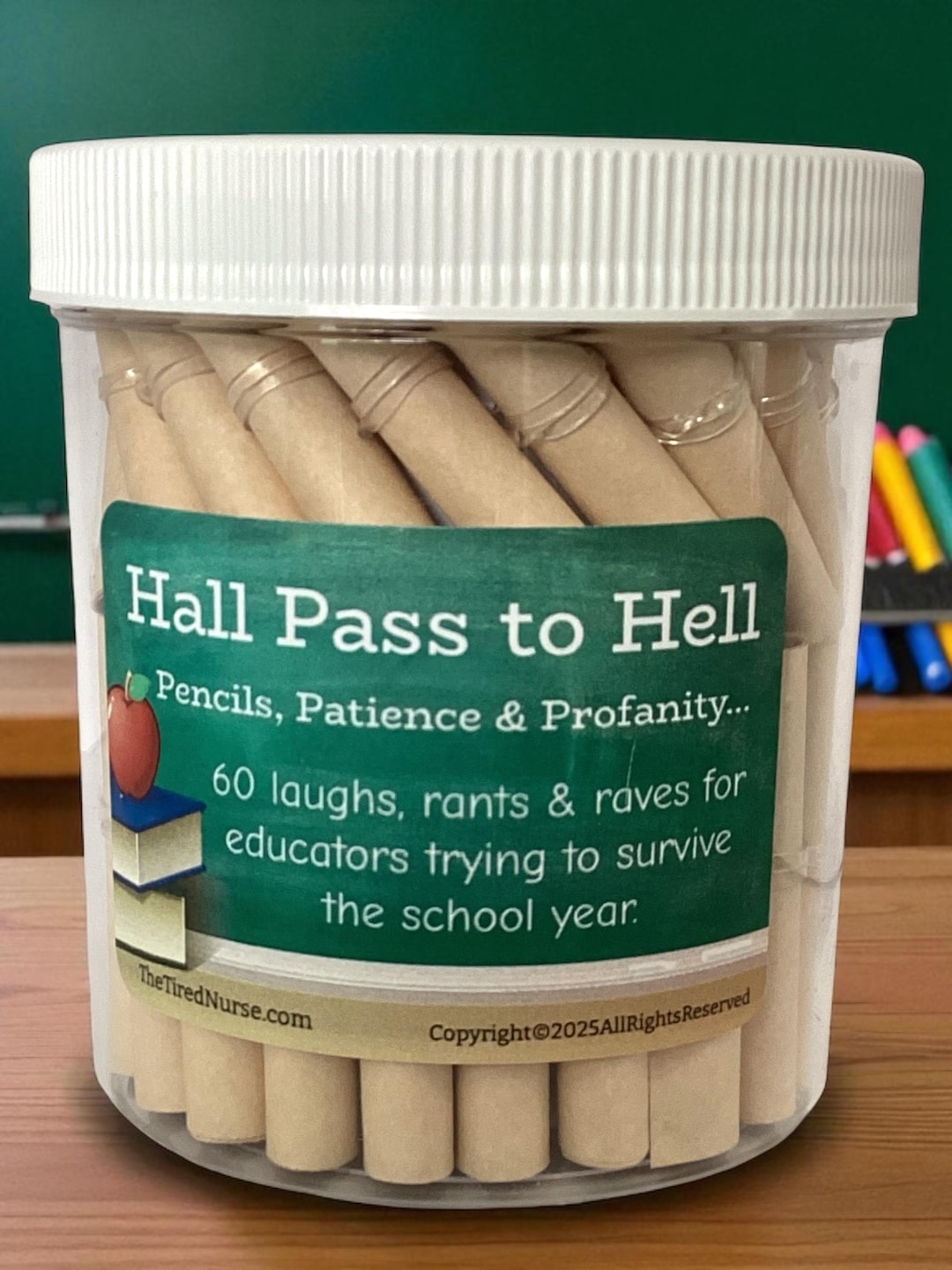Snarky Teacher Affirmation Jar | Hall Pass to Hell | 60 Sarcastic ...