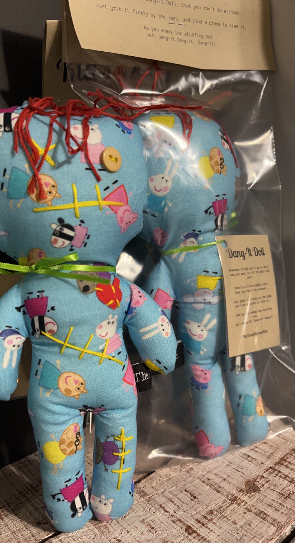 Kids Dang It Doll Peppa Pig Blue - Etsy