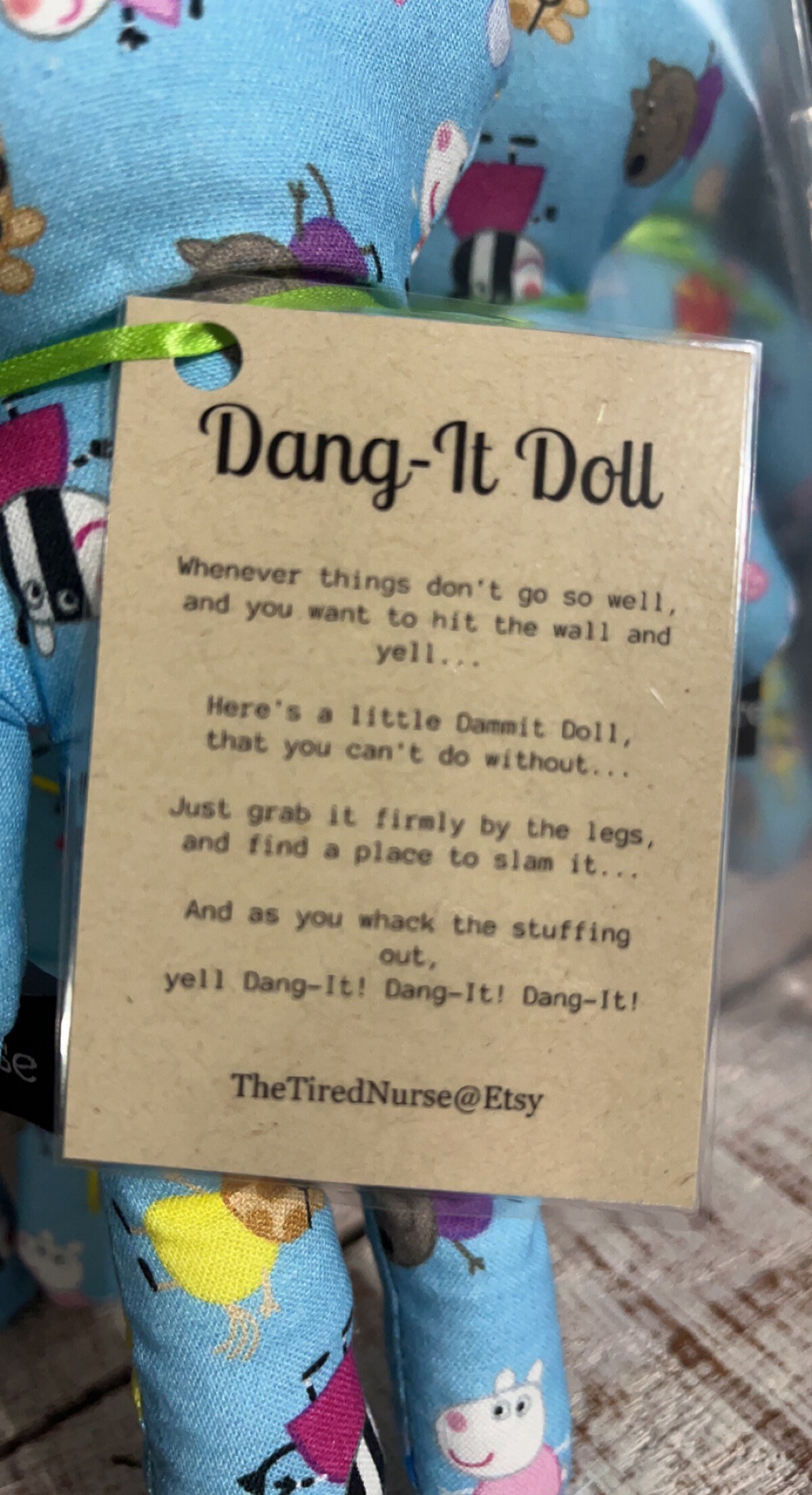 Kids Dang It Doll Peppa Pig Blue - Etsy