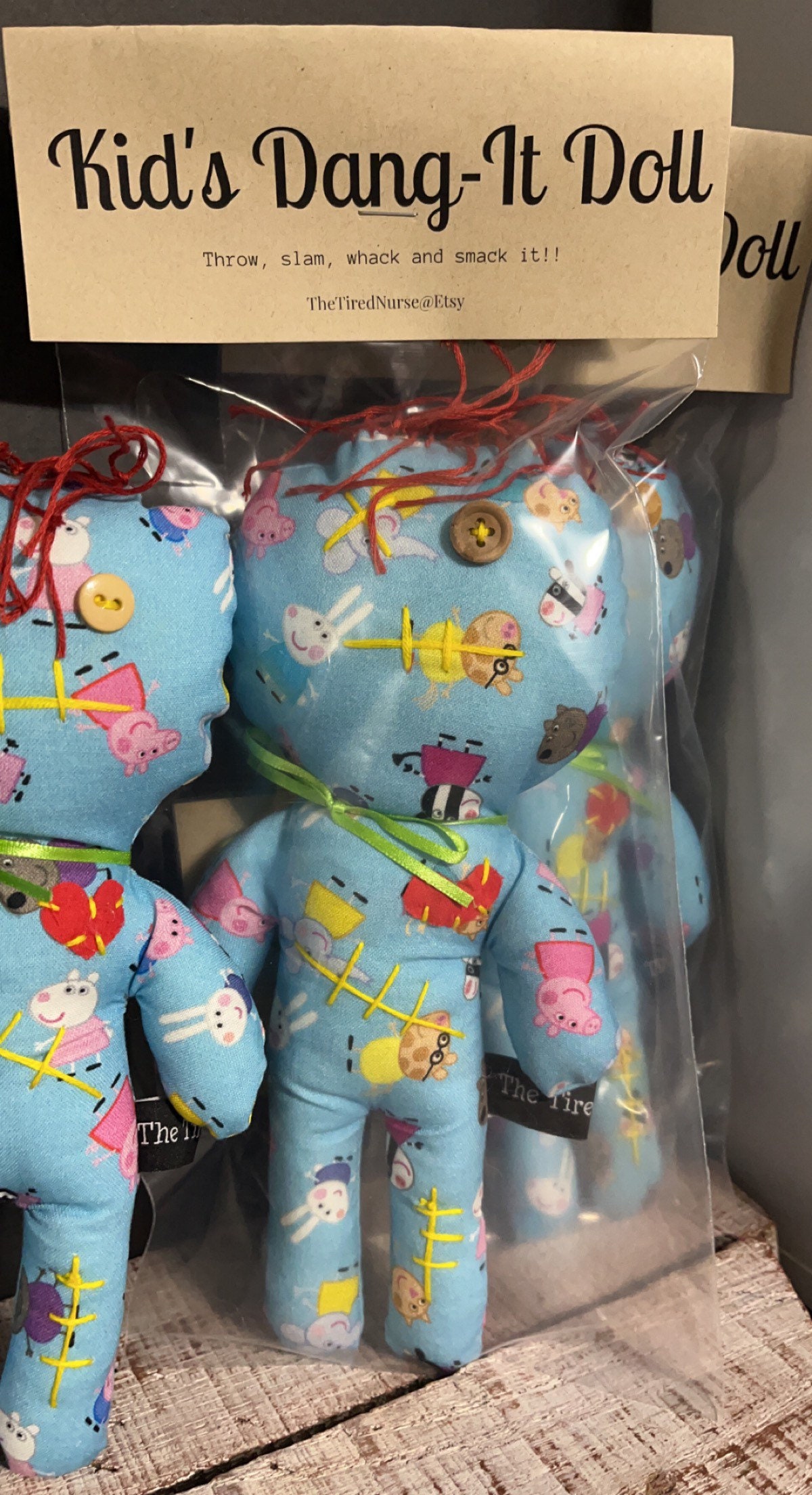 Kids Dang It Doll Peppa Pig Blue - Etsy