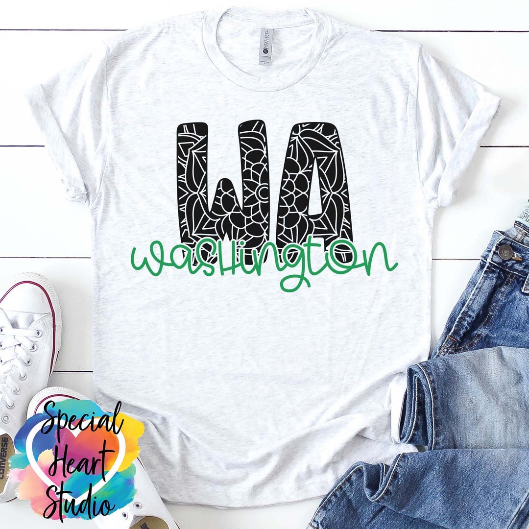 Washington SVG, Washington Mandala SVG, Dxf, Eps, Png File, Washington ...