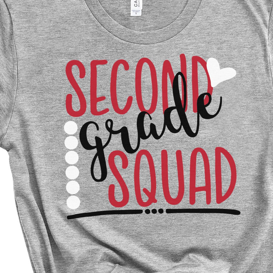 Second Grade Squad SVG, 2nd Grade Svg, Second Grade Tribe, Back to ...